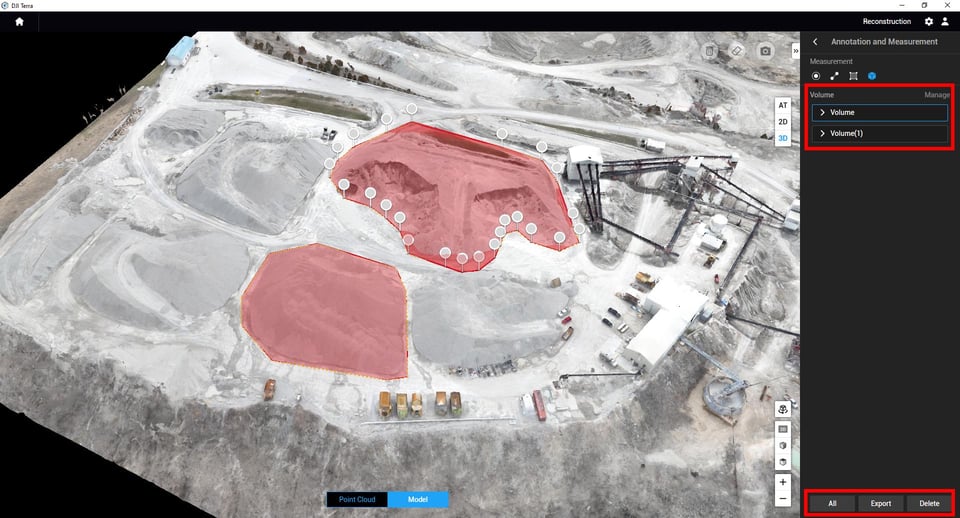 Stockpile Measurements with DJI Enterprise Drones and DJI Terra