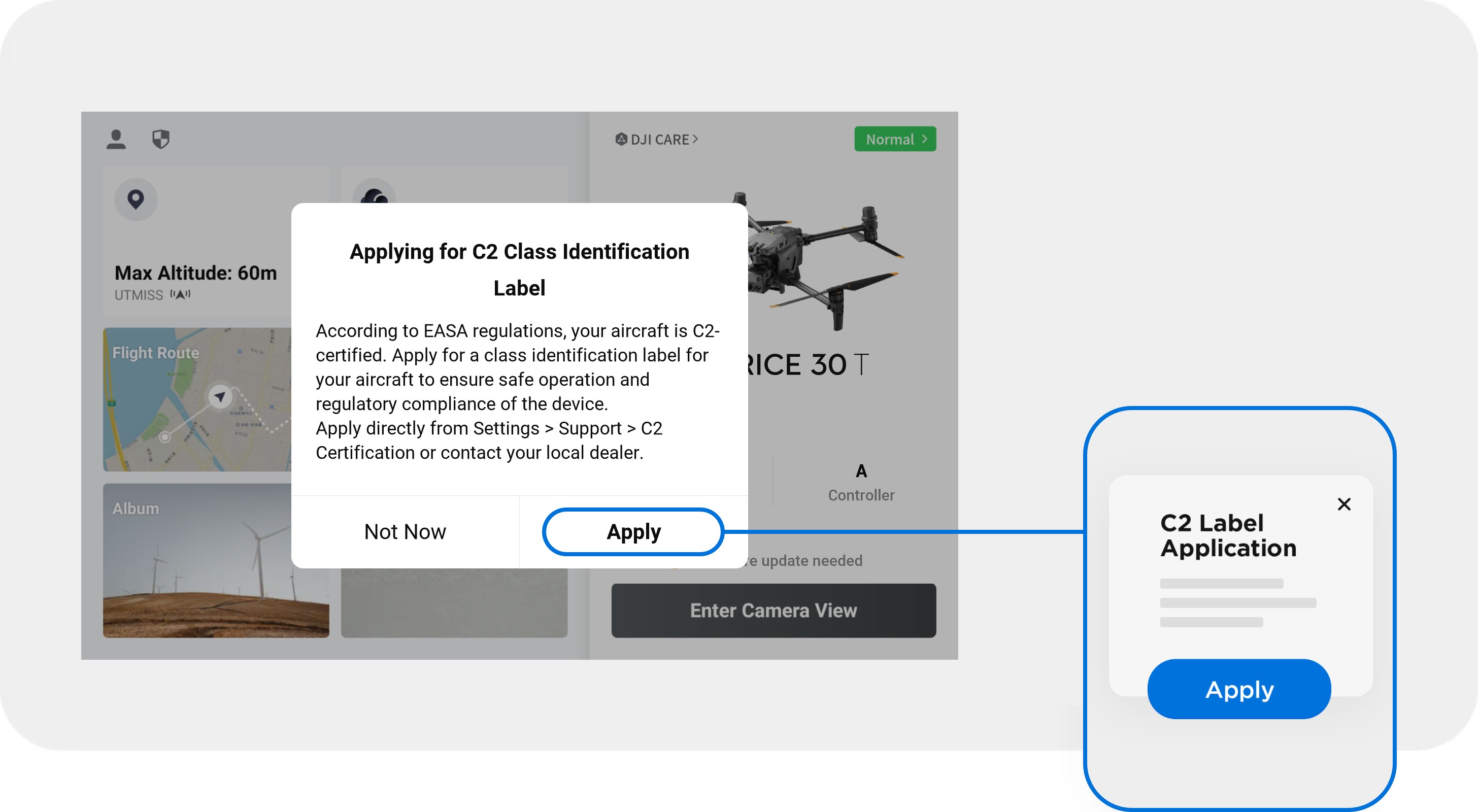 DJI Enterprise Drones Guide for EASA C2 Class Identification Label