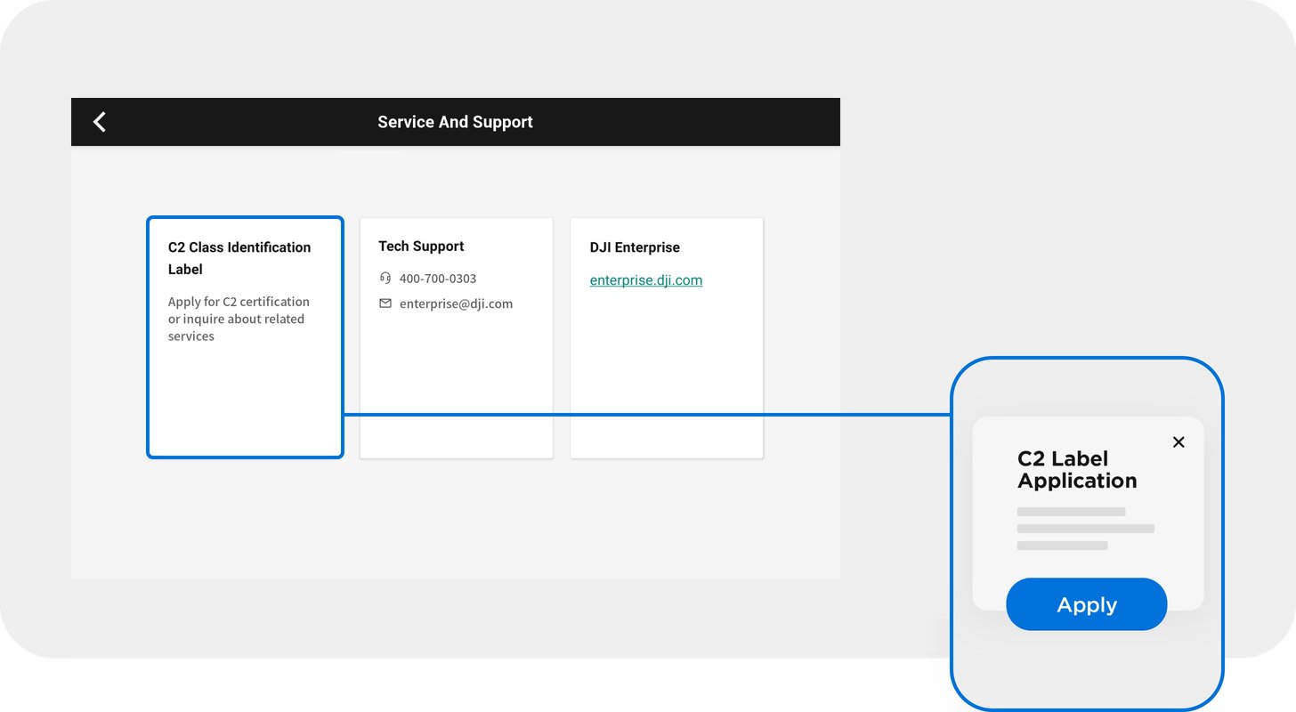DJI Enterprise Drones Guide for EASA C2 Class Identification Label