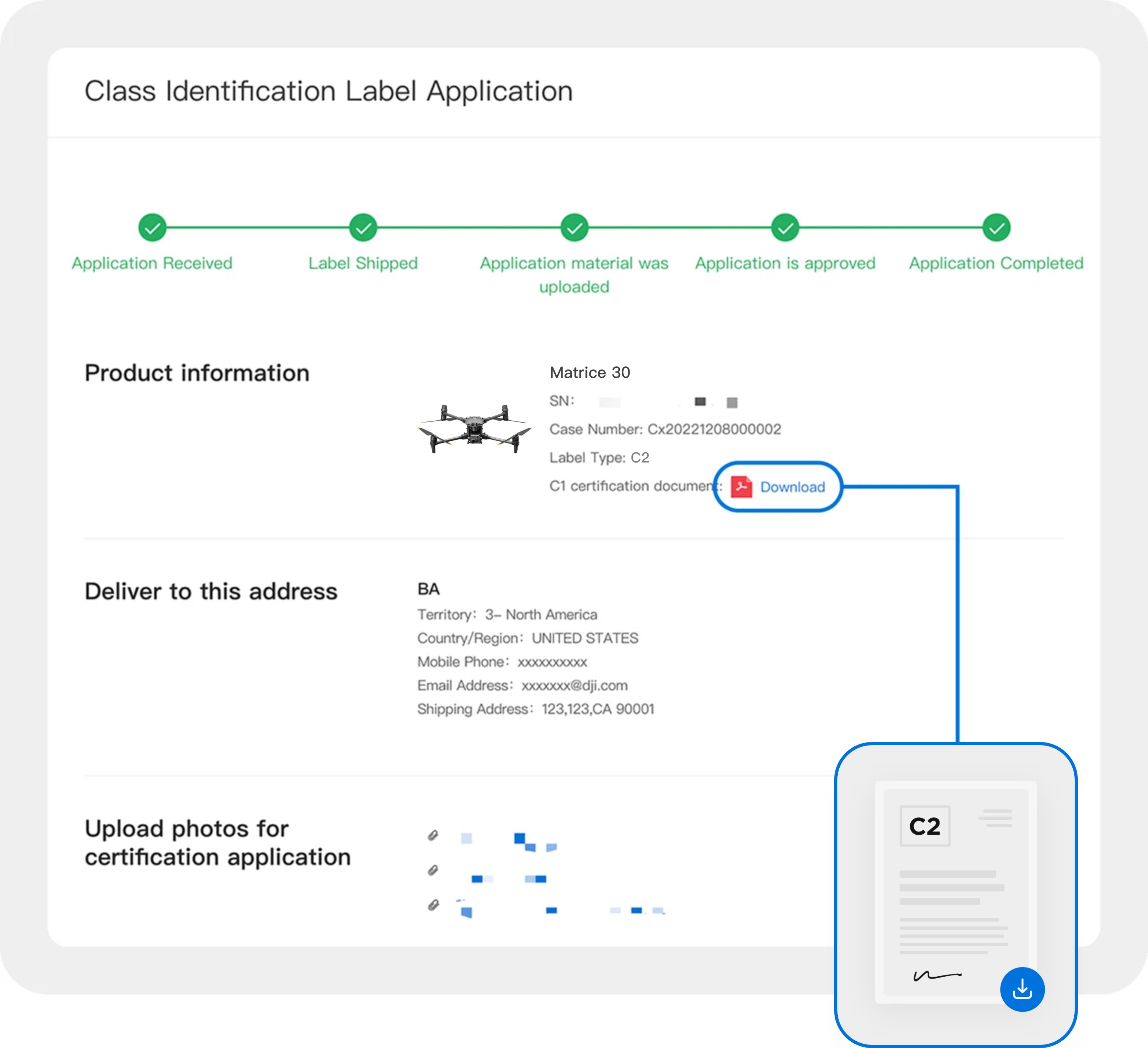 DJI Enterprise Drones Guide for EASA C2 Class Identification Label
