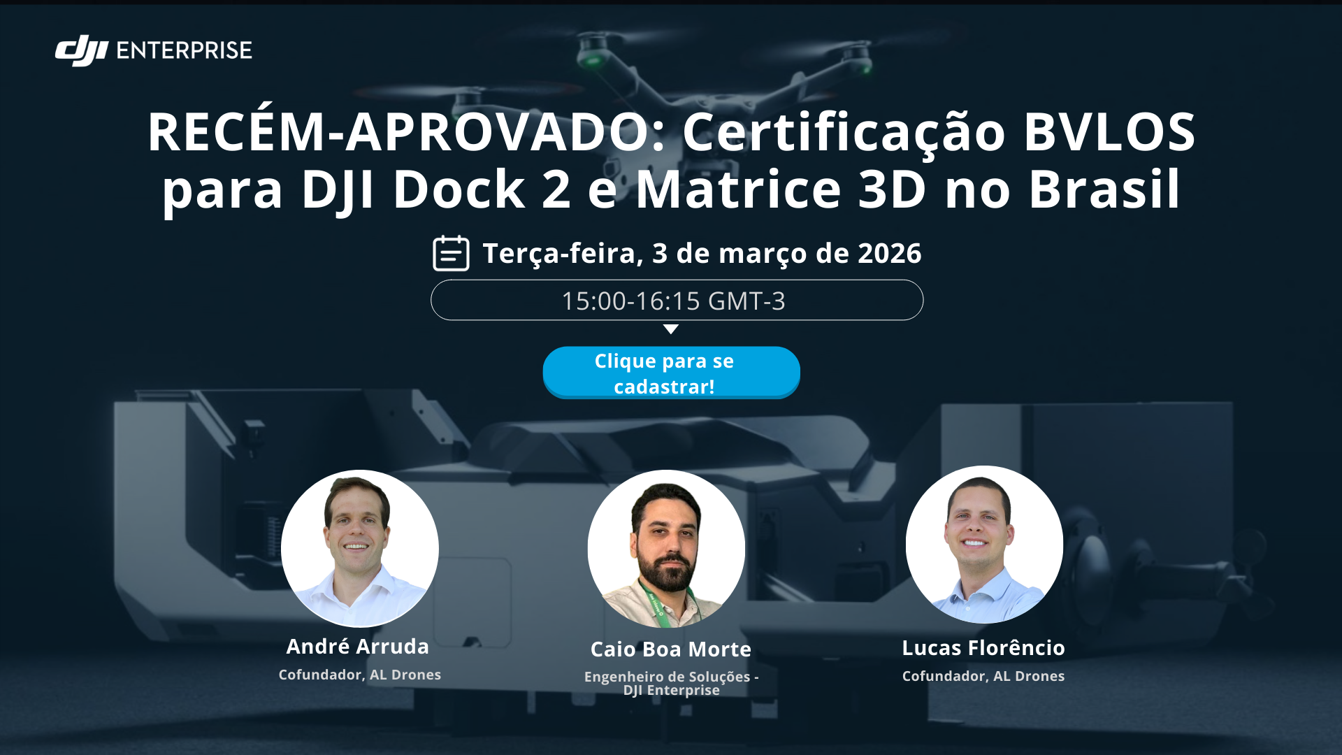 RECÉM-APROVADO: Certificação BVLOS para DJI Dock 2 e Matrice 3D no Brasil