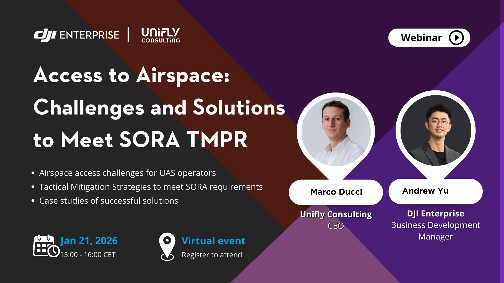 Webinar: Access to Airspace: Challenges and Solutions to Meet SORA TMPR